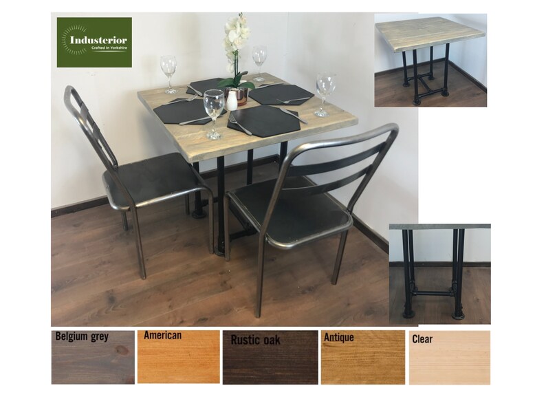 Square Dining Table Rustic Timber Professionally Joined in 5 - Etsy UK