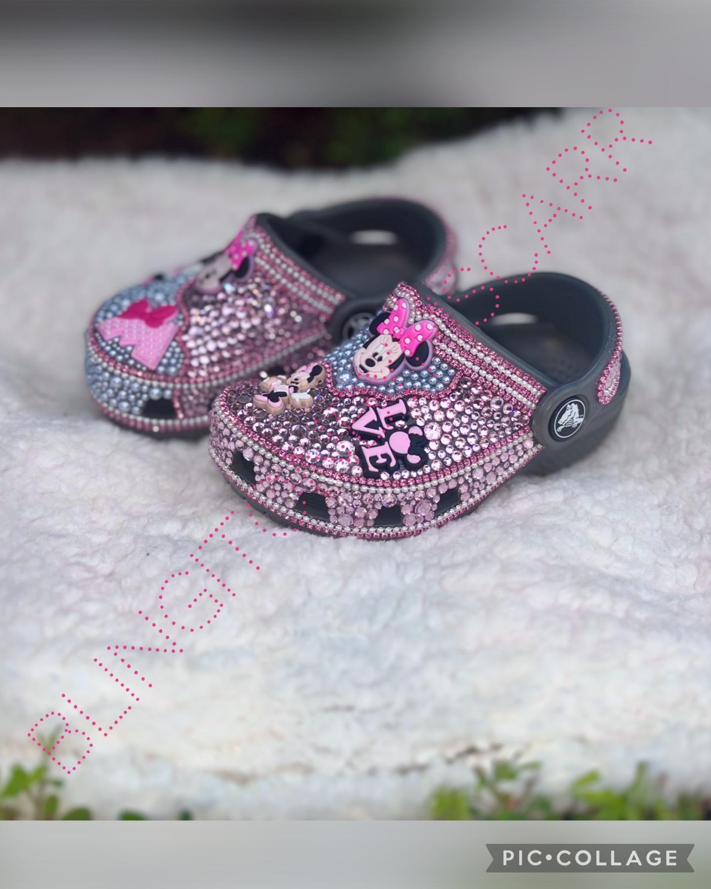 Minnie Mouse Custom Crocs - Etsy