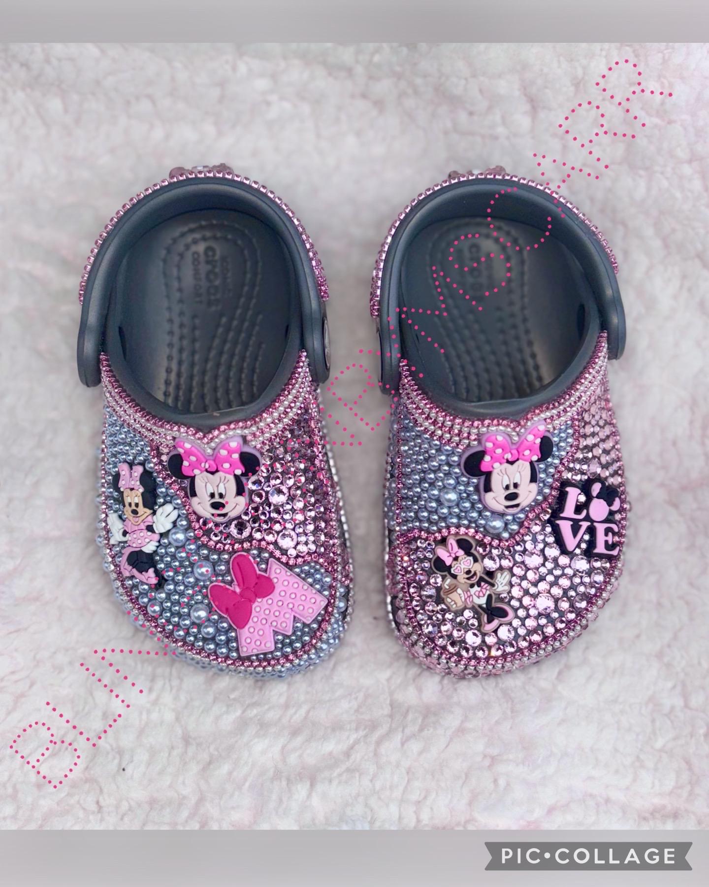 Minnie Mouse Custom Crocs - Etsy