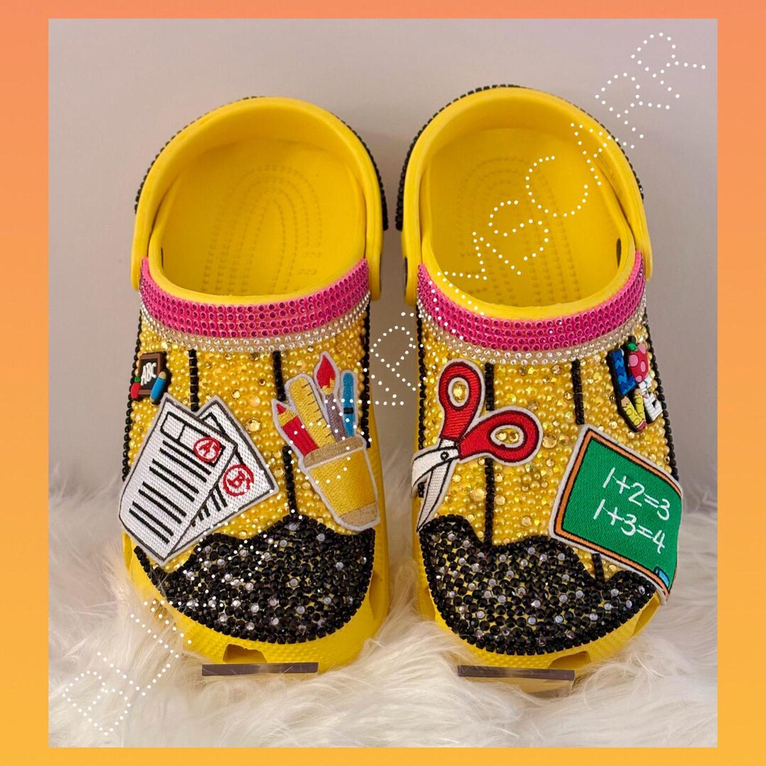 Teacher Educator Custom Crocs - SZ 9 Ready to Ship - Etsy