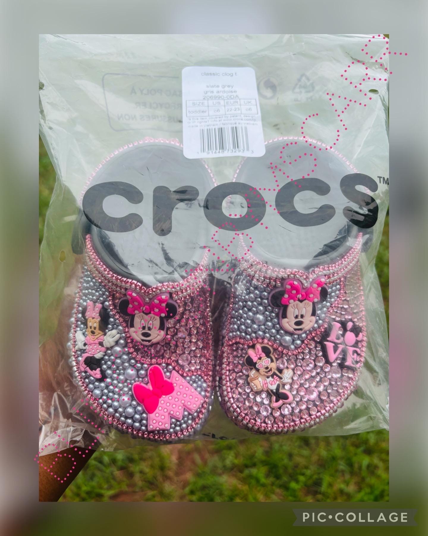 Minnie Mouse Custom Crocs - Etsy