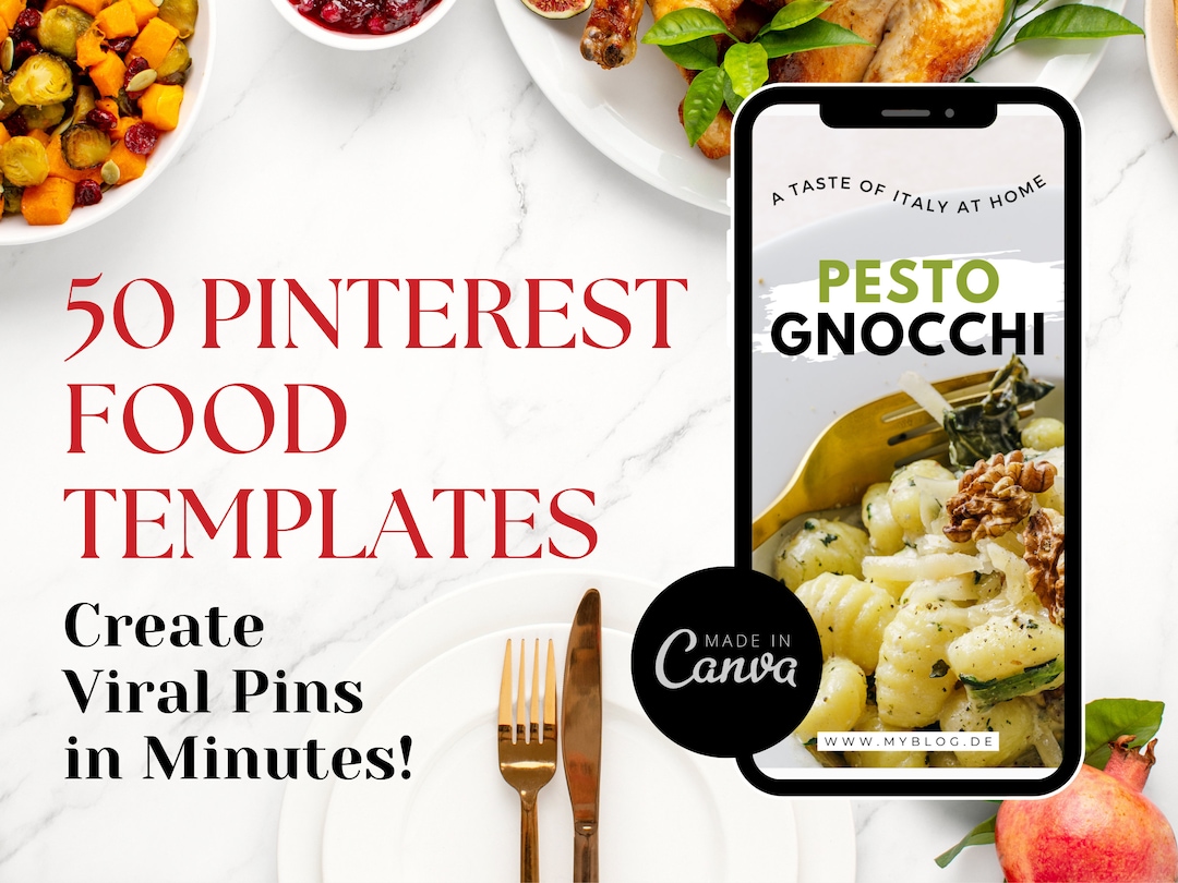 Pinterest Food Blogger Templates Pinterest Pin Template Pinterest ...