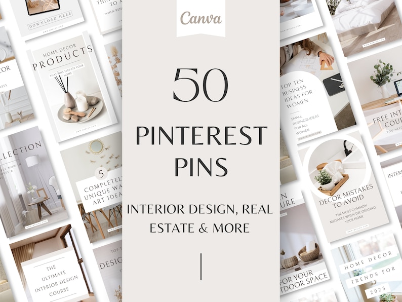Pinterest Templates Interior Design Canva Pinterest Pin Template ...