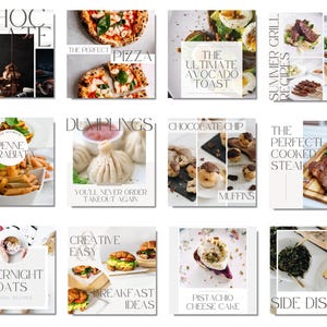 Instagram Templates Food Instagram Post Templates Canva Recipes Insta ...