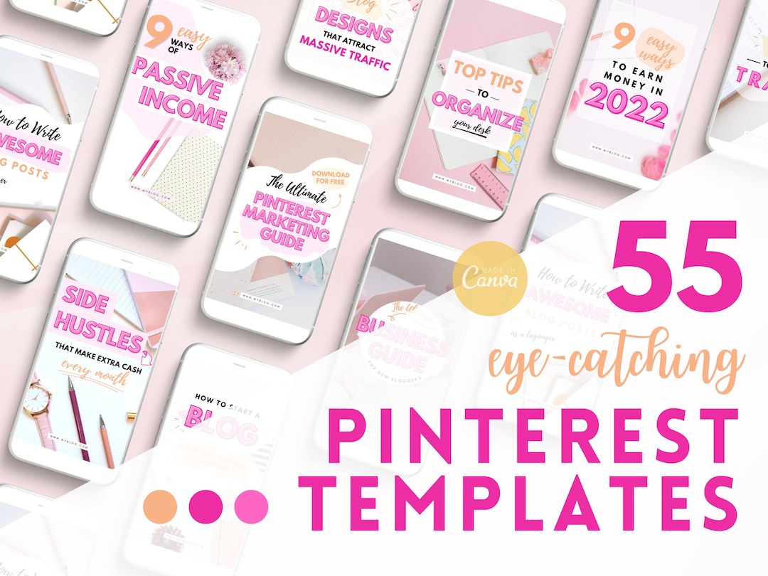 Pinterest Pin Templates Canva Pinterest Pins Pink Viral Pins Pinterest ...