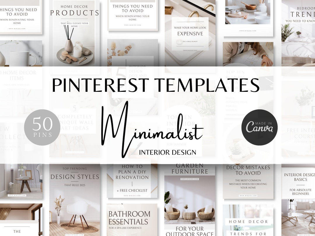 Pinterest Pin Templates Interior Pinterest Templates Canva Pinterest ...
