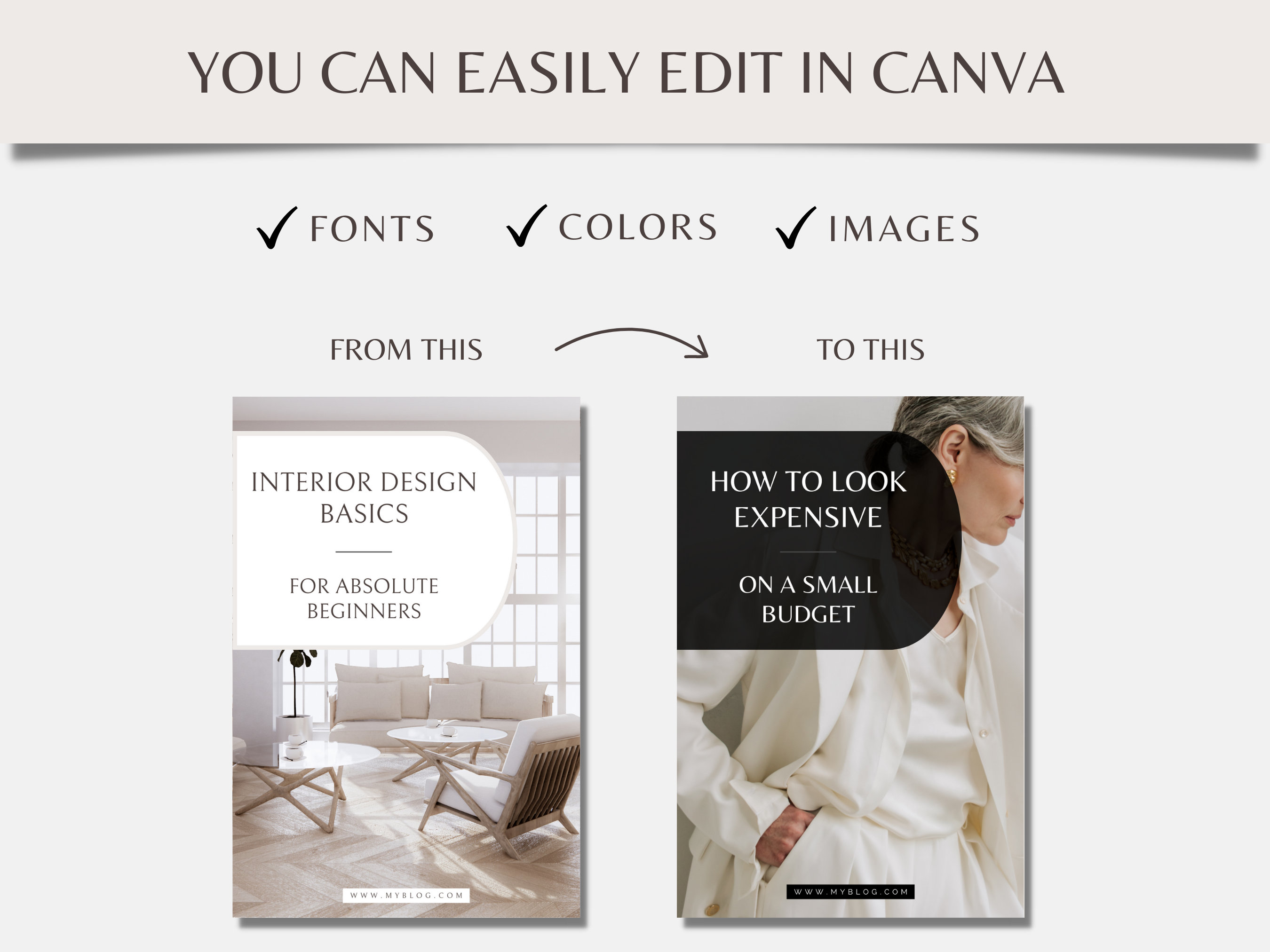 Pinterest Templates Interior Design Canva Pinterest Pin Template ...