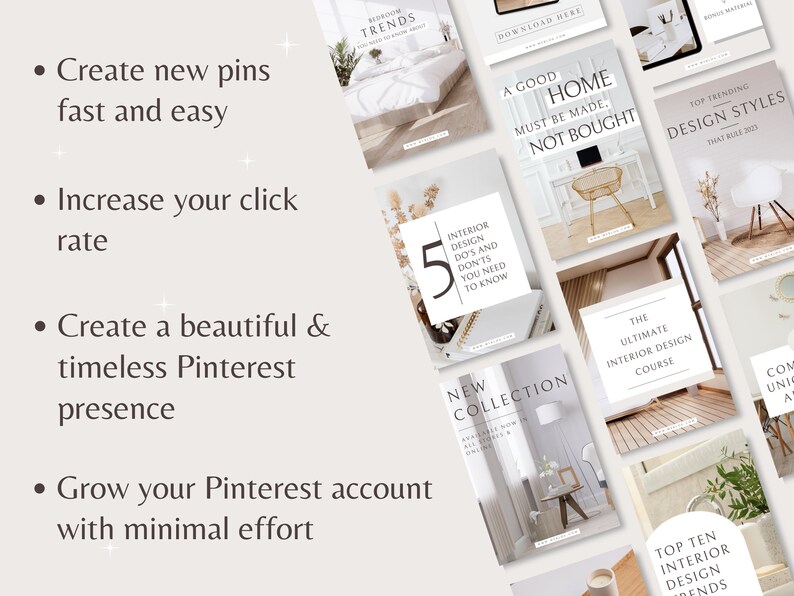 Pinterest Templates Interior Design Canva Pinterest Pin Template ...