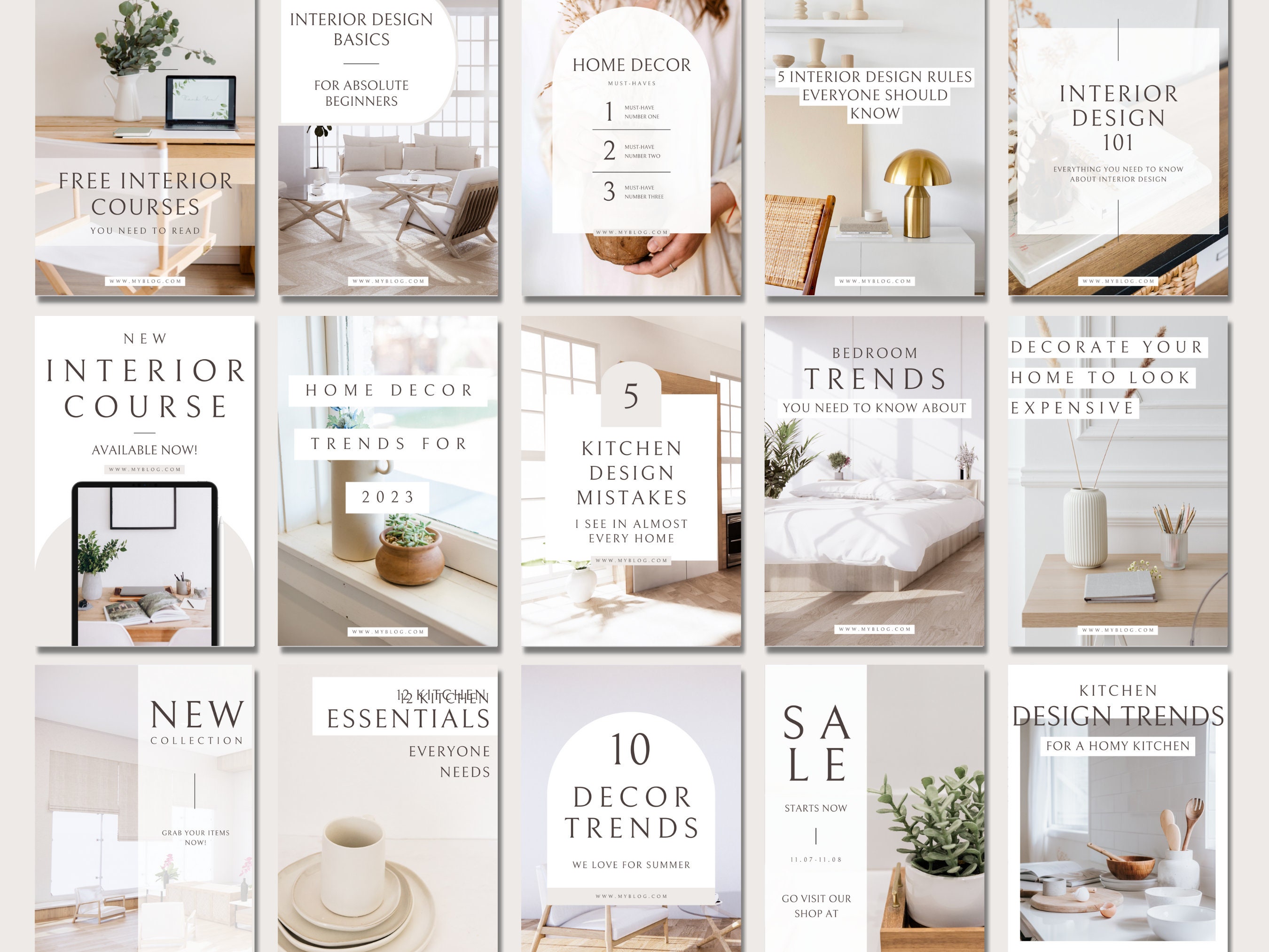 Pinterest Templates Interior Design Canva Pinterest Pin Template ...