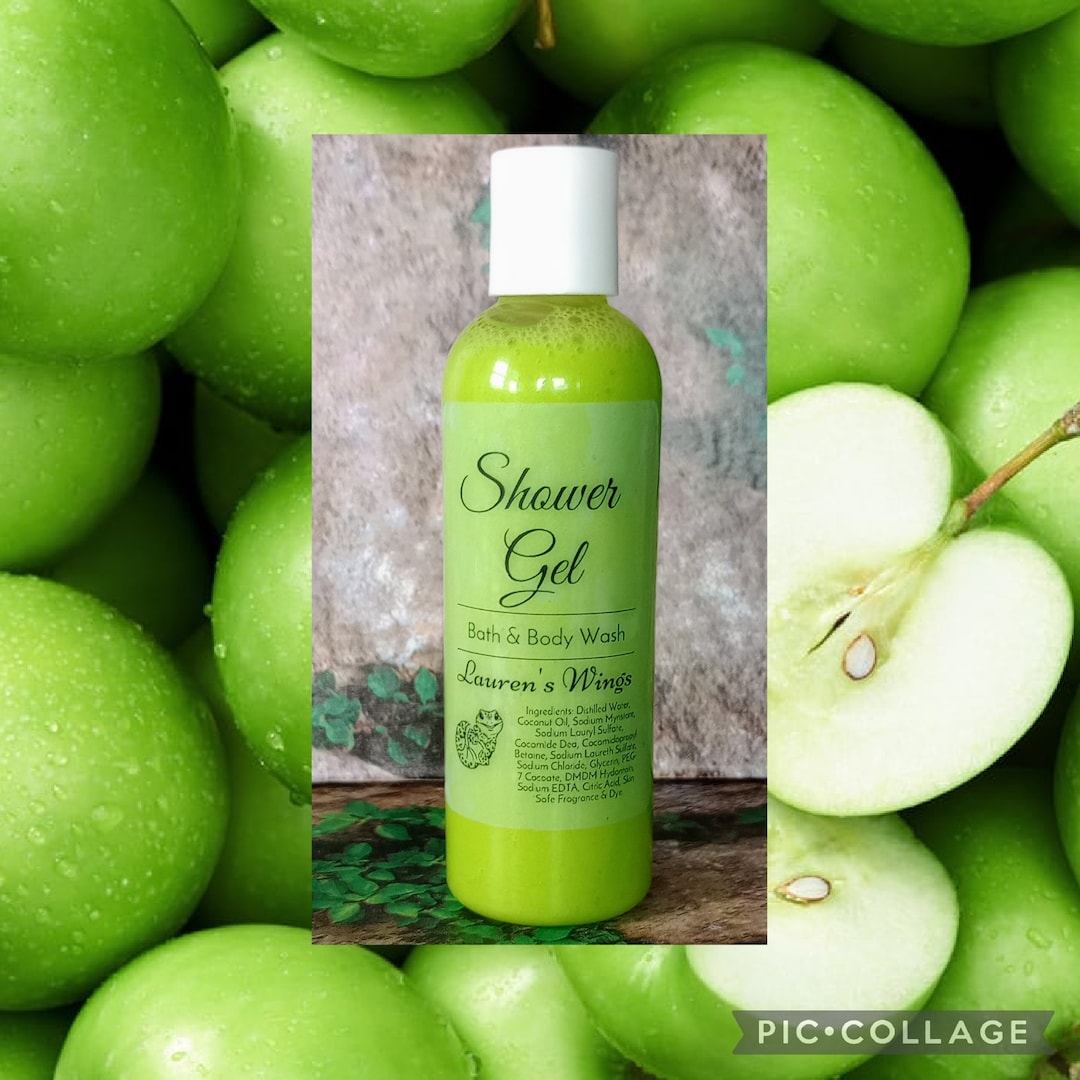 Green Apple Bath & Shower Gel: Crisp Green Apple With Juicy Sweetness ...