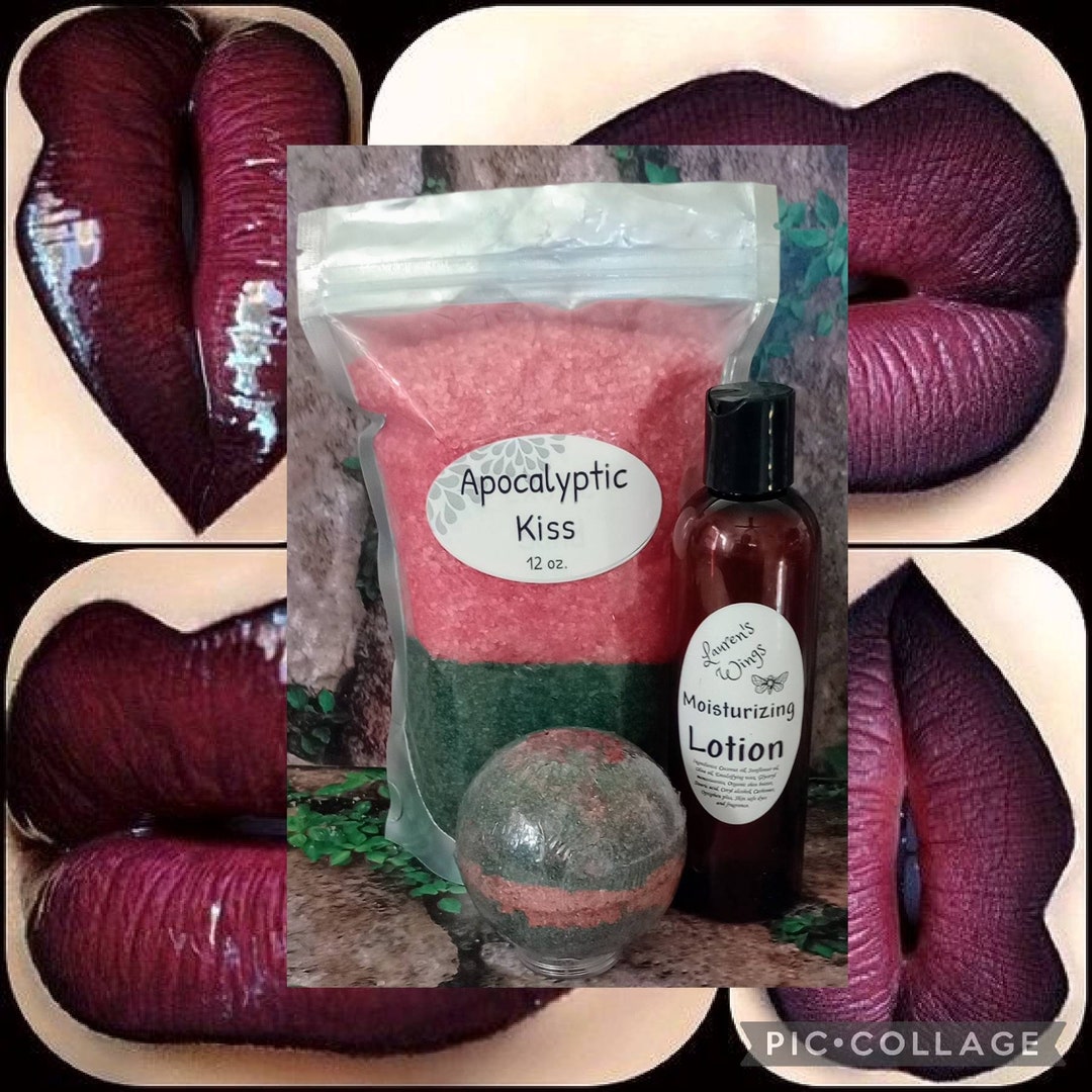 Apocalyptic Kiss BATH SALTS W/ Option of Adding Lotion or Bath - Etsy