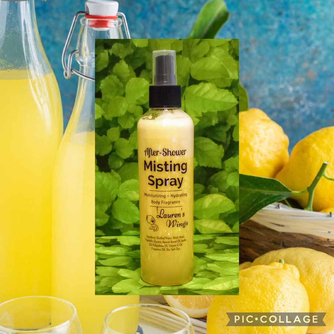 Sparkling Limoncello AFTER SHOWER Misting SPRAY, Blend of Skin Soothing ...