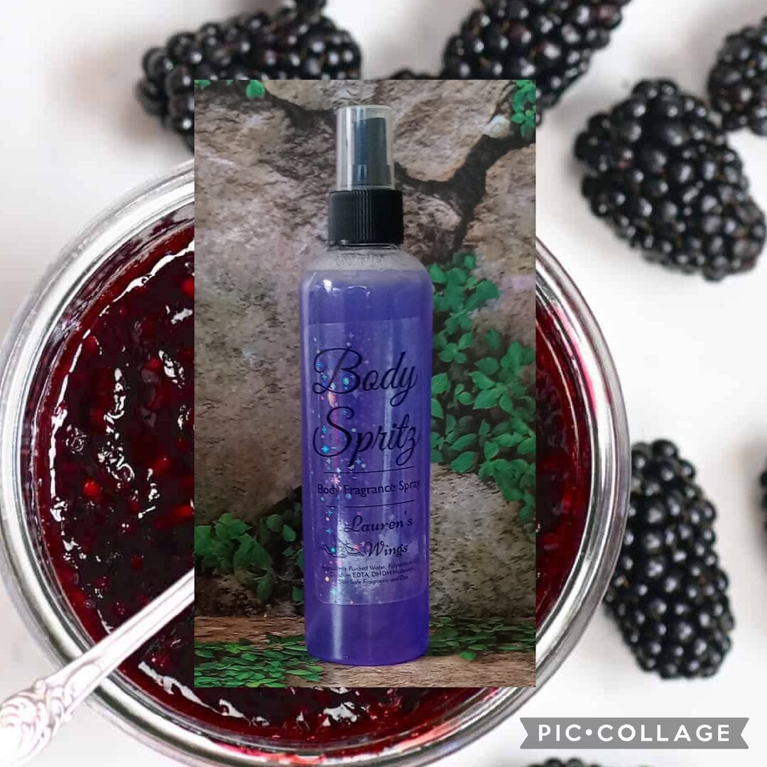Blackberry Jam BODY SPRITZ Fragrance SPRAY, Instant Burst of Fragrance ...