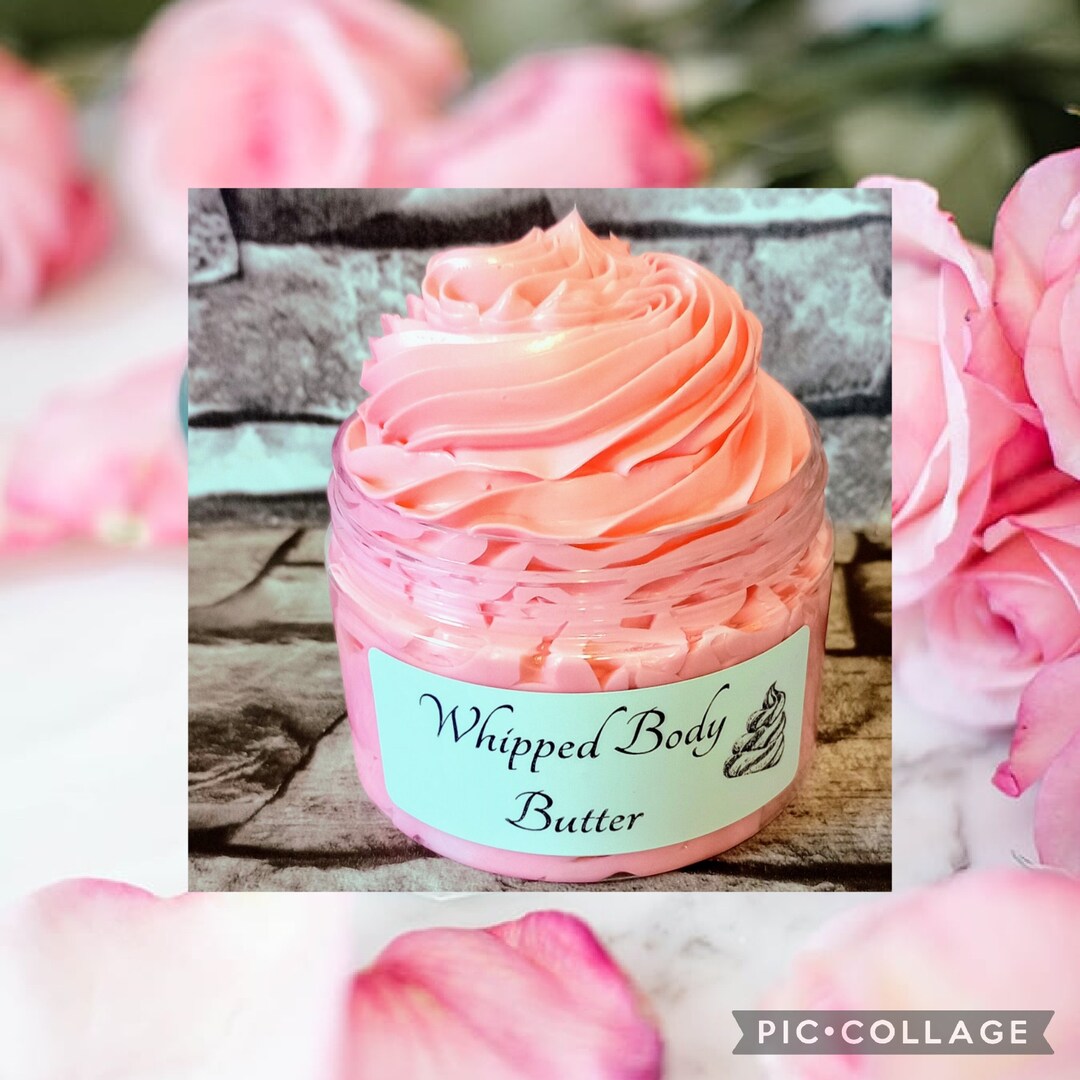 Rose Water & Musk Whipped Body Butter OR Sugar Scrub OR Both as Set ...
