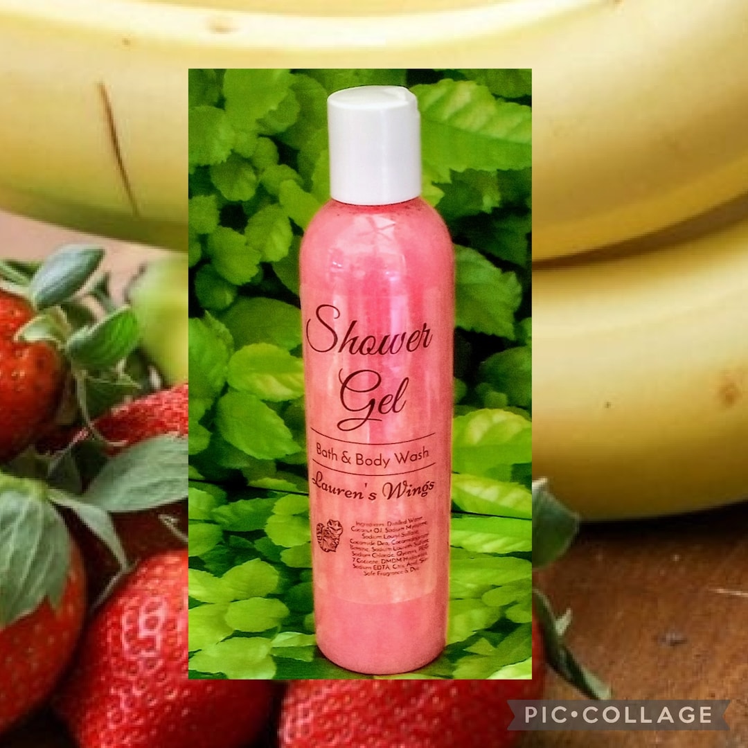 Strawberry Banana Bath & Shower Gel: Strawberry, Banana and Creamy ...