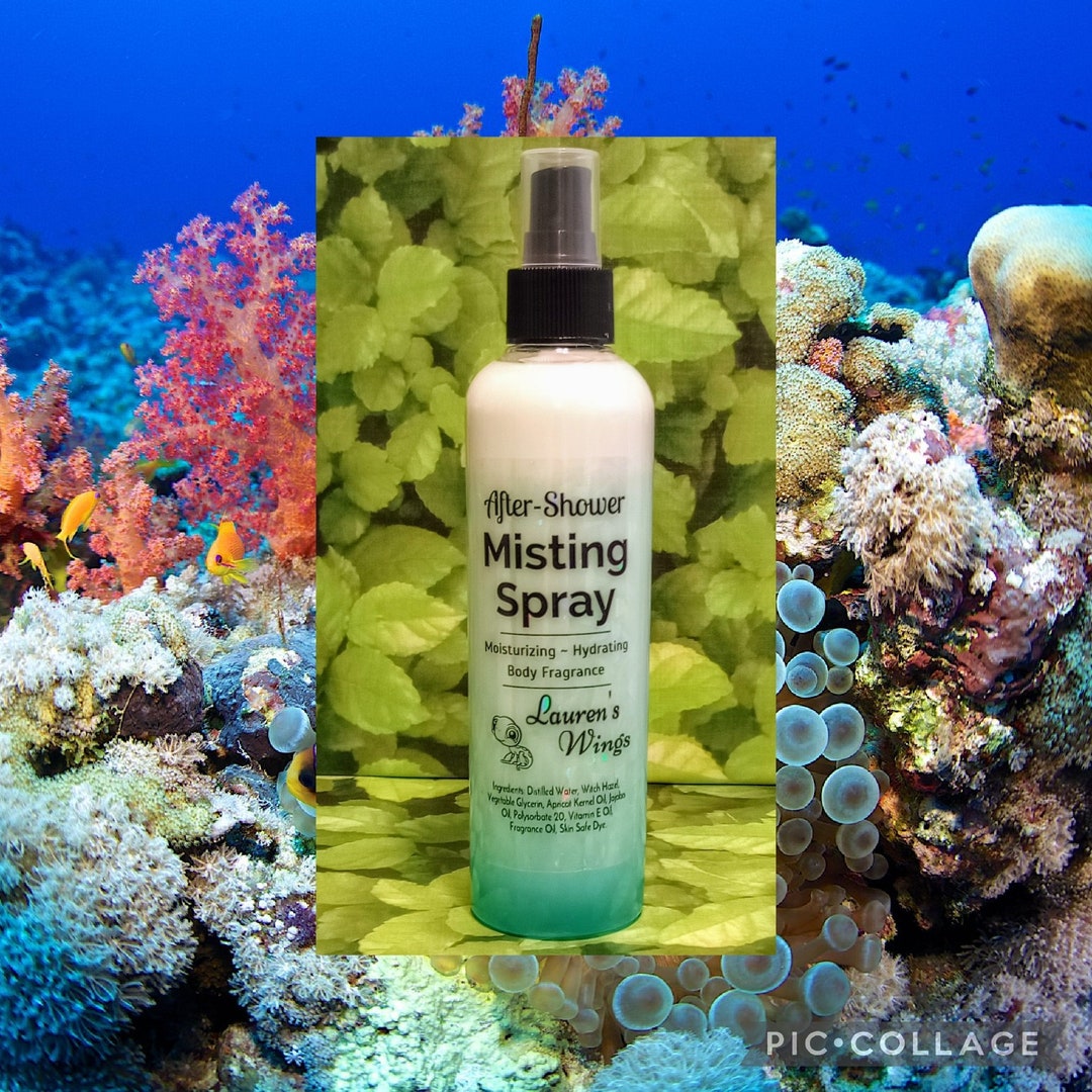 Coral Reef AFTER SHOWER Misting SPRAY, Blend of Skin Soothing Oils ...