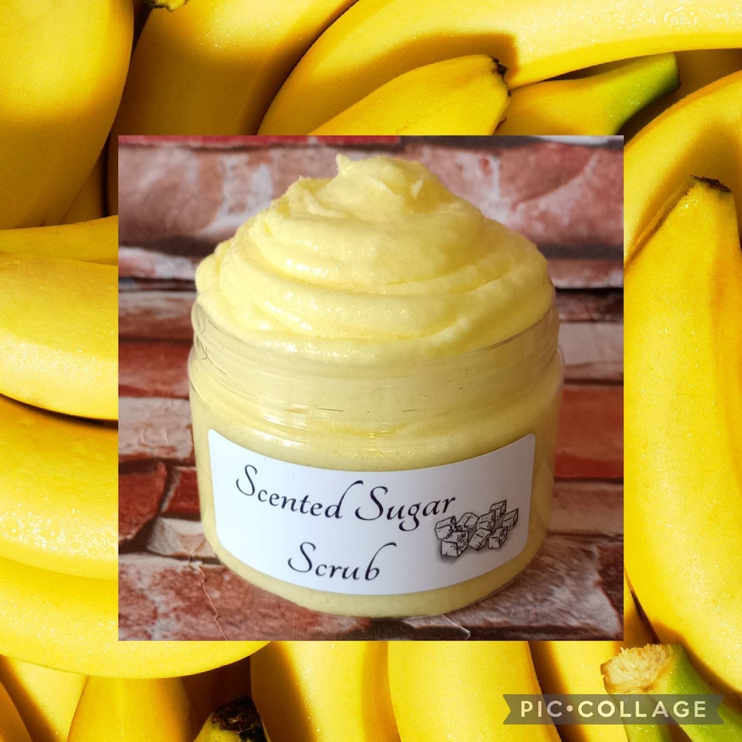 Banana SUGAR SCRUB, Exfoliating Scrub, Scent of a Fresh Banana - Etsy