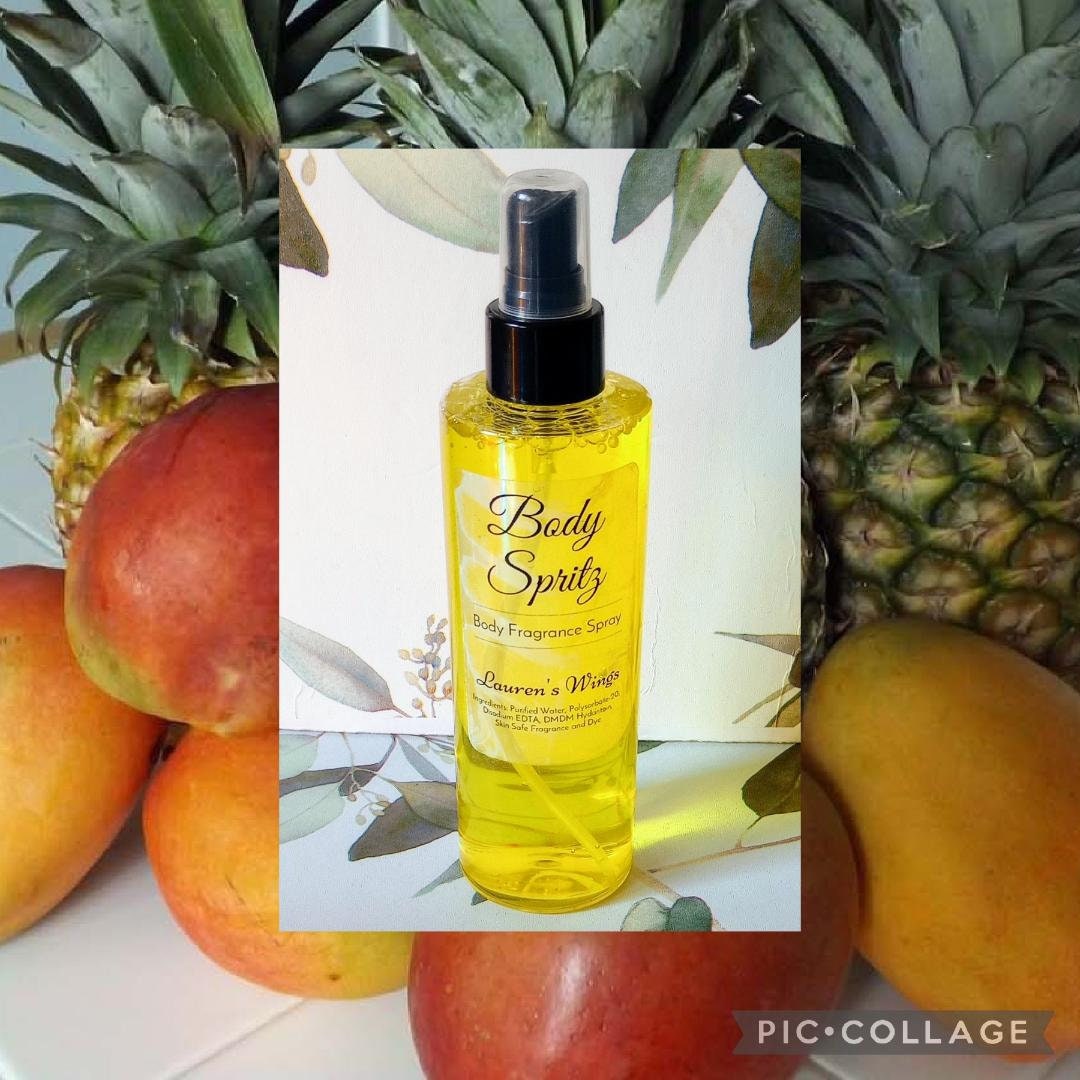 Pineapple Mango BODY SPRITZ Fragrance SPRAY, Instant Burst of Fragrance ...