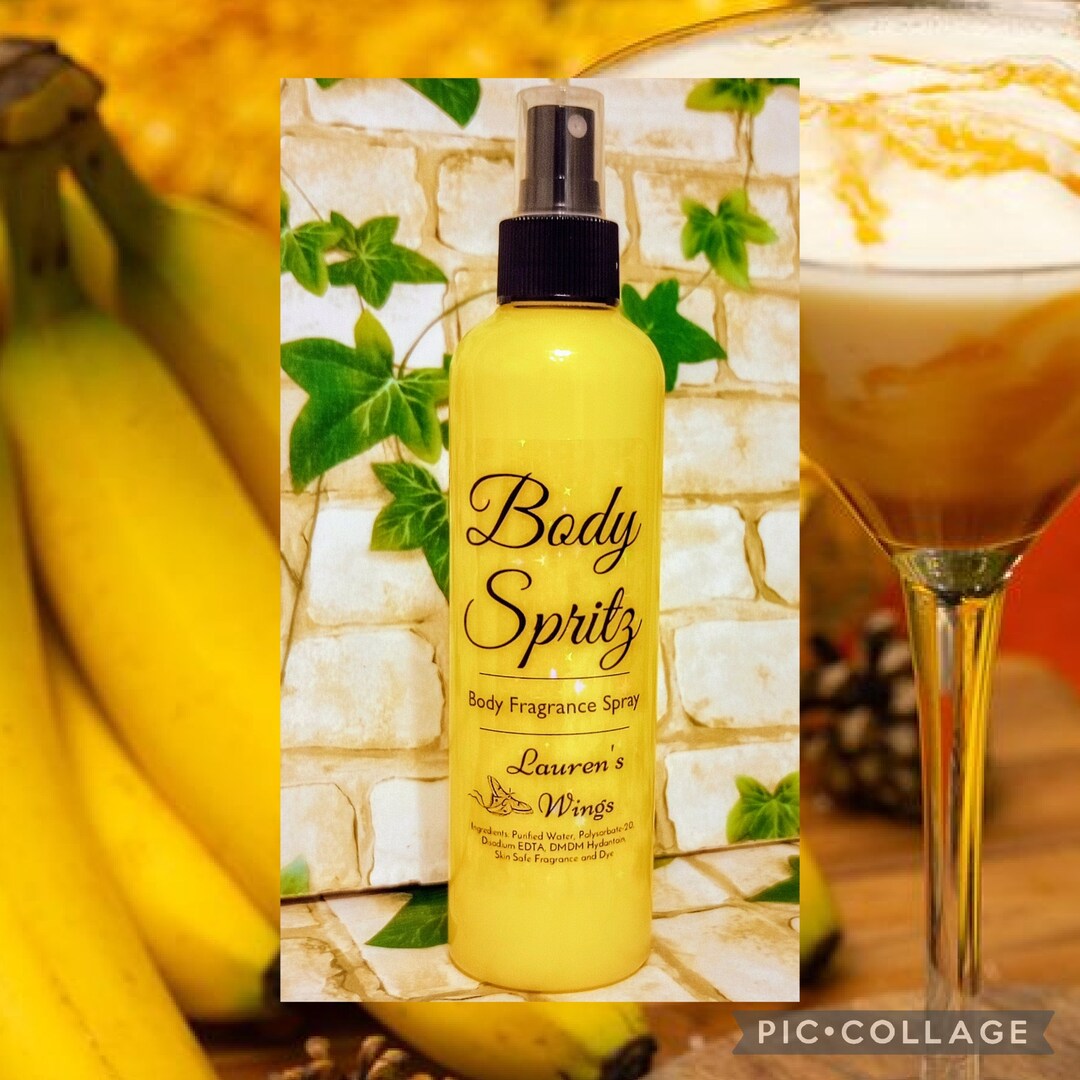 Drunken Banana Body Spritz: Banana, Clove and Butter Rum Swirl. Instant ...
