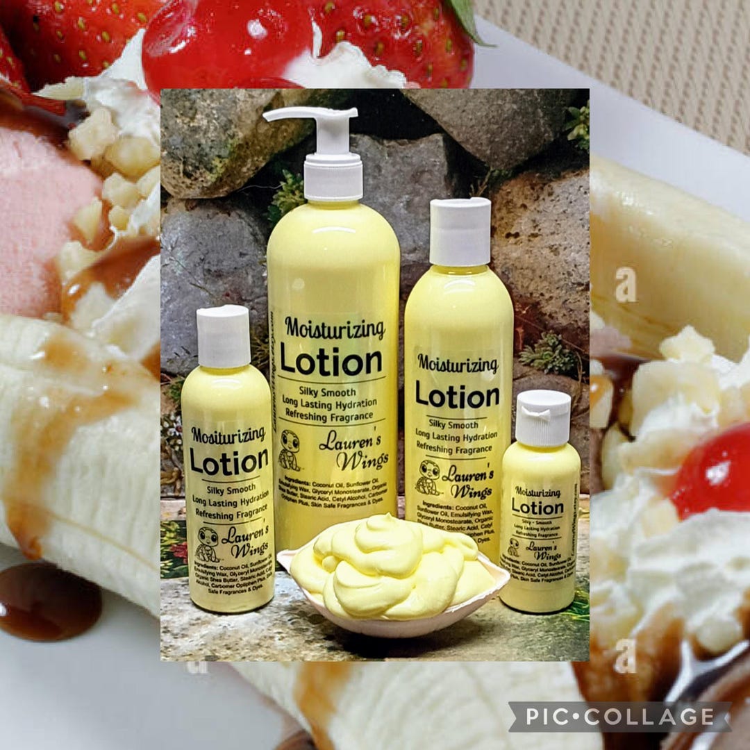 Banana Split Lotion: Vanilla Ice Cream, Banana and Cherry Swirl ...