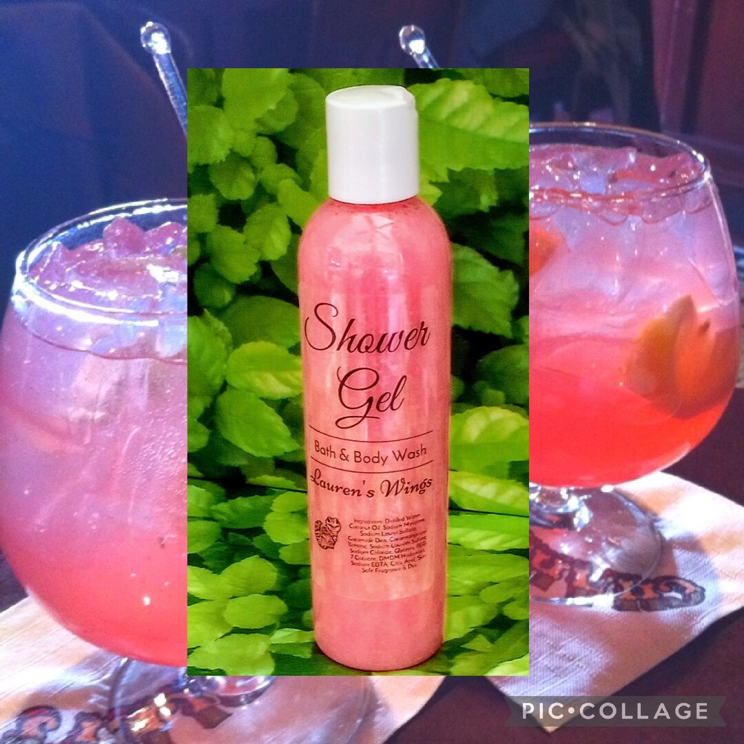 Pink Sangria Bath & Shower Gel: Orange, Pineapple and Cherry Cocktail ...