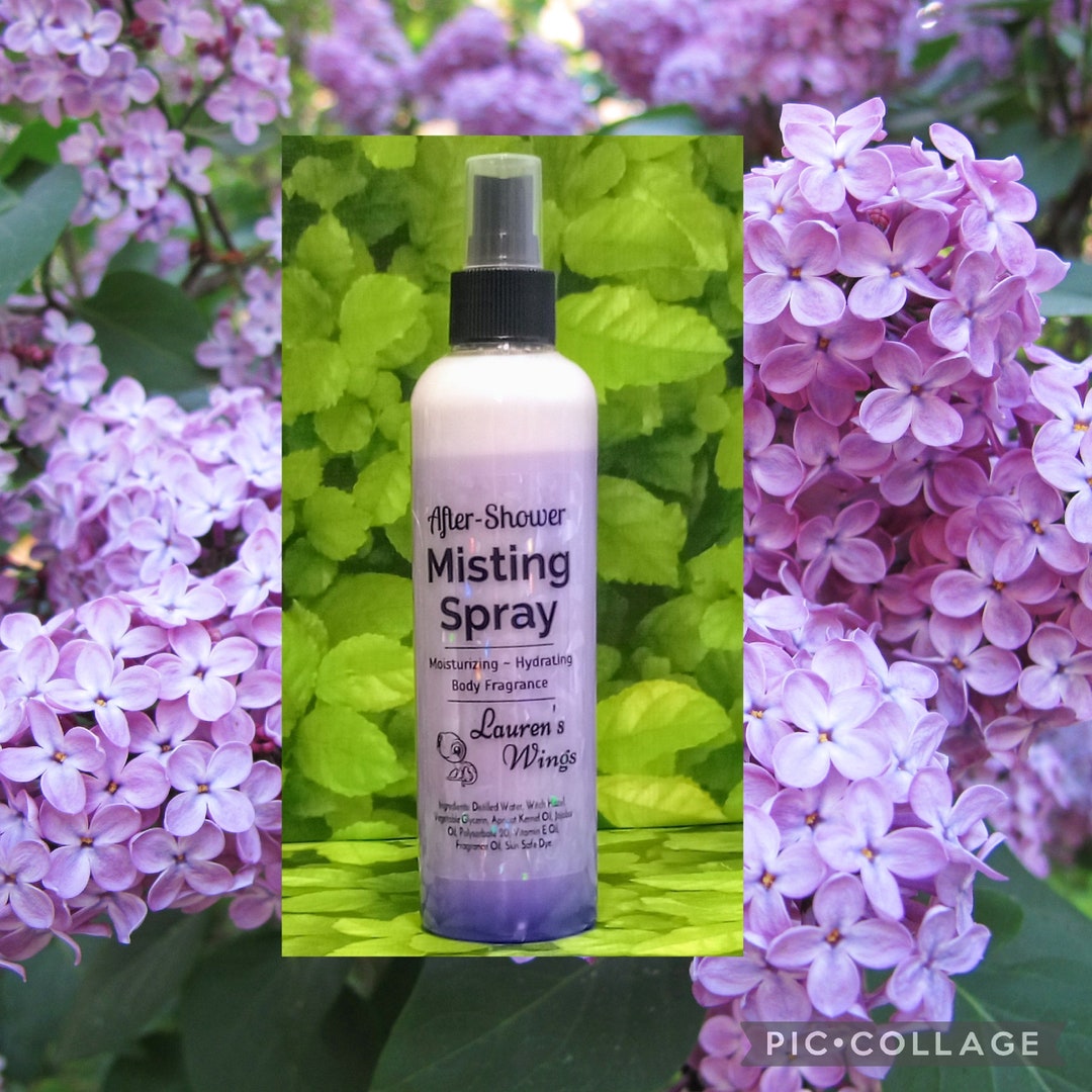 Soft Lilac AFTER SHOWER Misting SPRAY, Blend of Skin Soothing Oils ...