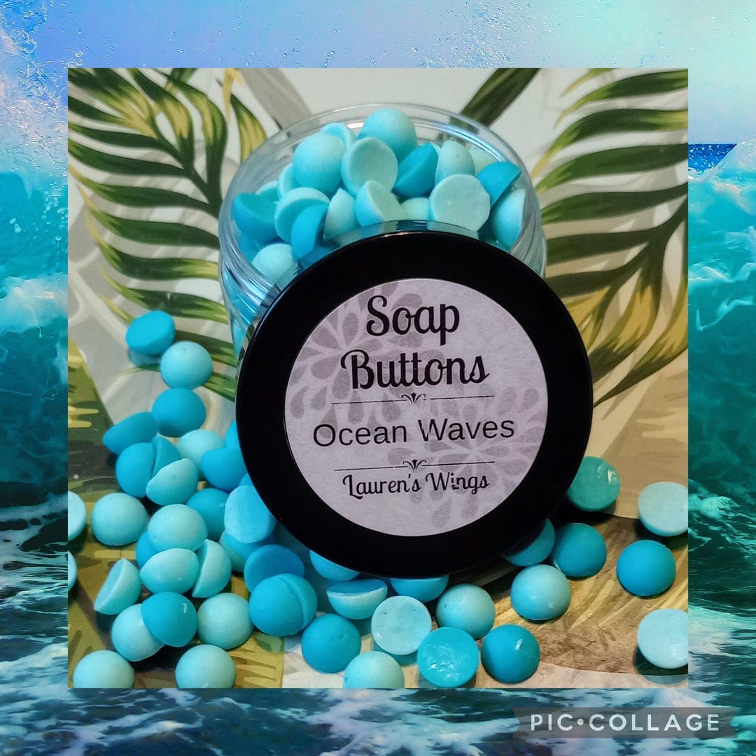 Ocean Waves SOAP BUTTONS, Single Use Soap, Fun, Moisturizing, Fresh ...