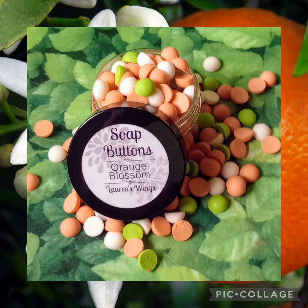 Orange Blossom Soap Buttons: Single Use, Moisturizing, Bright Citrus ...