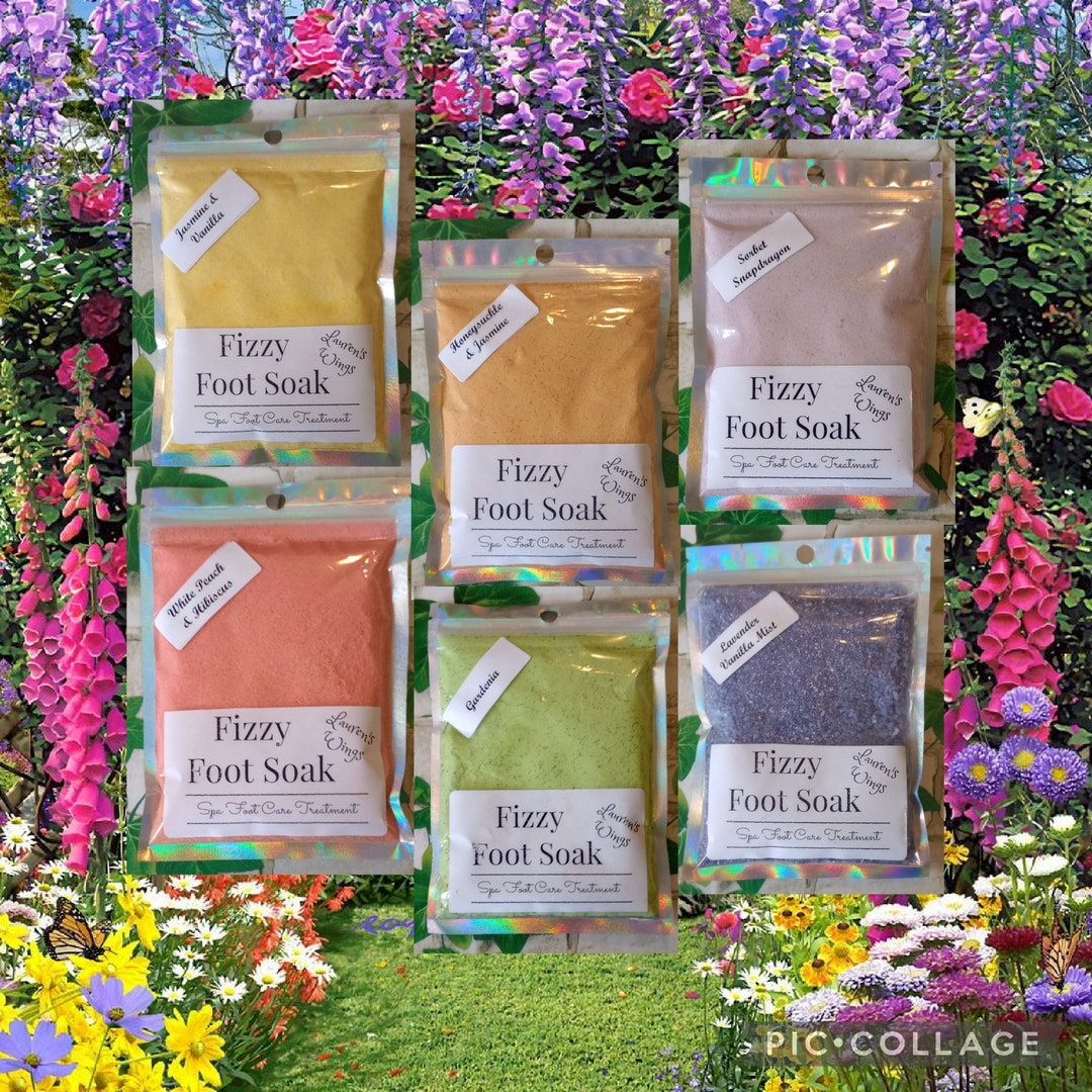 Floral Fizzy Foot Soak: Spa Treatment, Sorbet Snapdragon, Gardenia ...