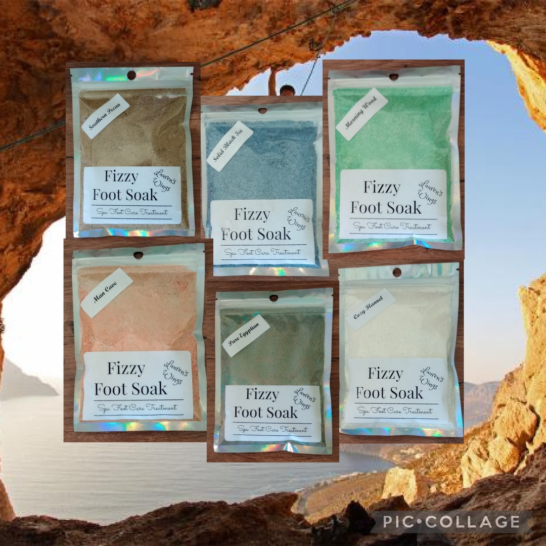 Masculine Adventurous FIZZY FOOT SOAK Spa Foot Treatment - Etsy
