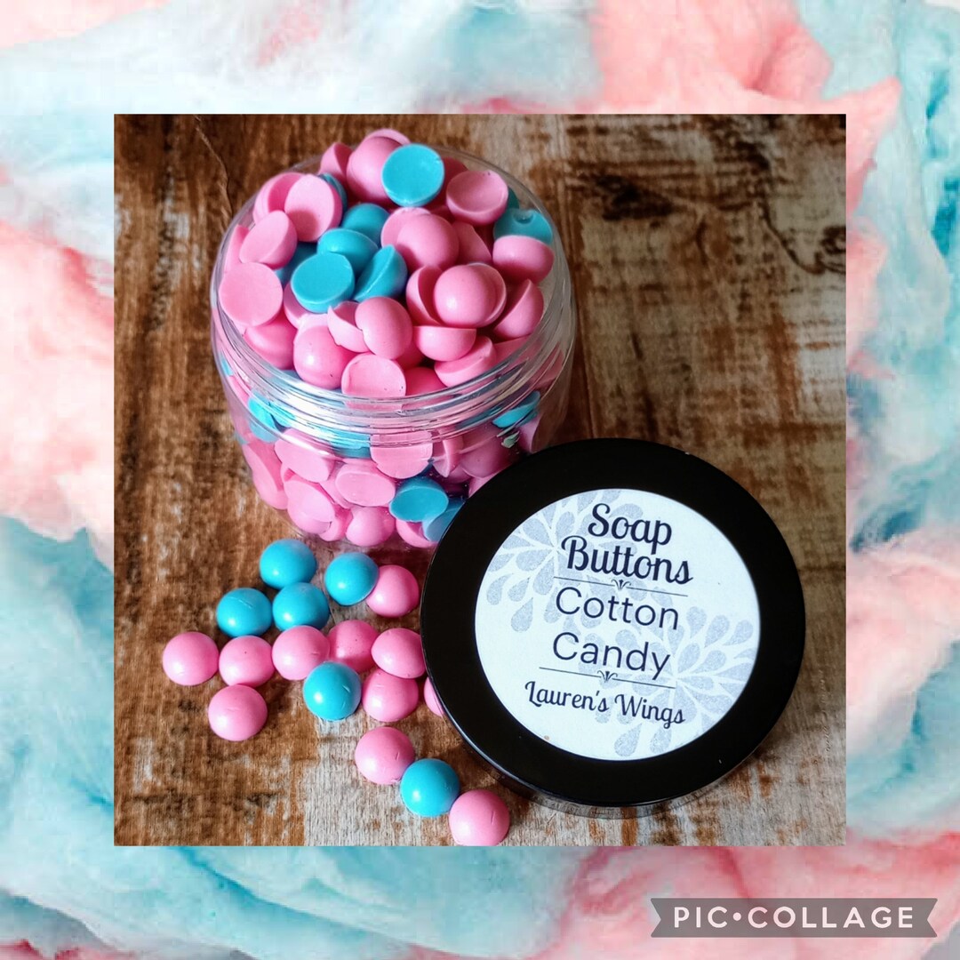 Cotton Candy SINGLE USE SOAPS, One Time Use Soap Buttons, Fun ...