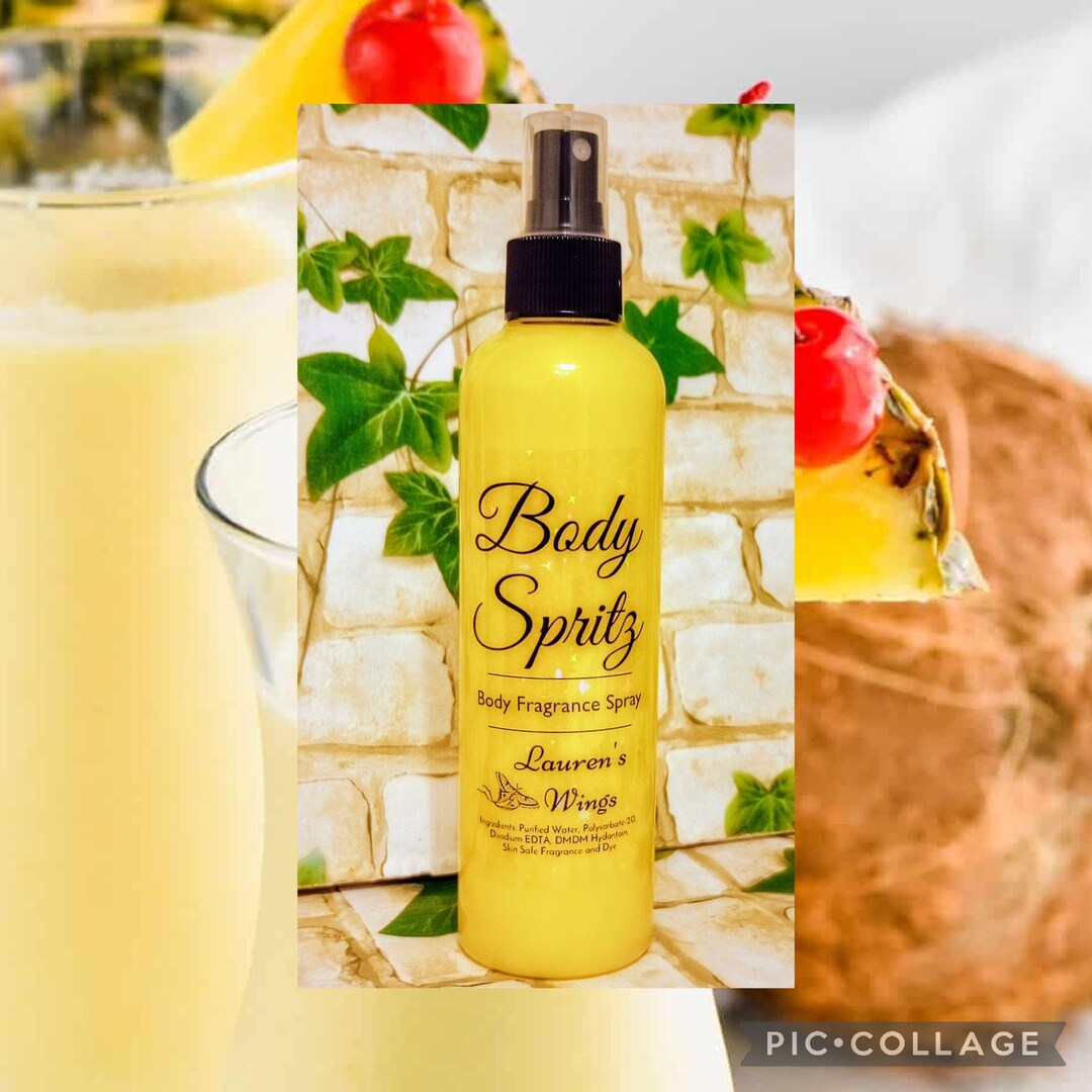 Pina Colada BODY SPRITZ Fragrance SPRAY, Instant Burst of Fragrance ...