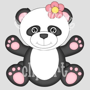 Cute Panda Clipart, Includes 12 Pandas, Instant PNG Download. - Etsy