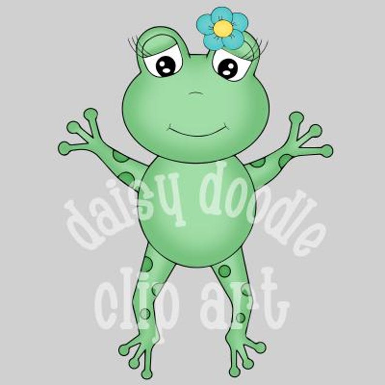 Summer Frog Clipart, Includes 14 Frog Images, Frog Clipart, Spring Frog ...