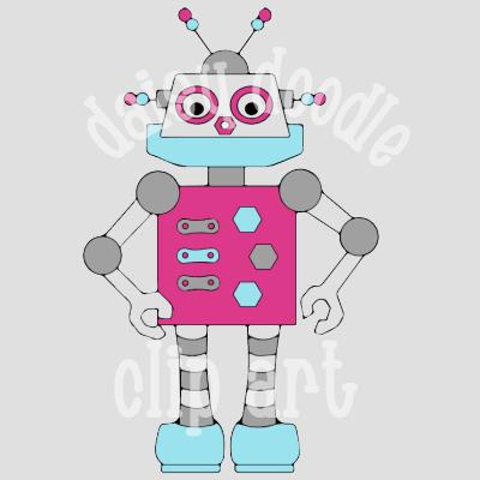 Robot Clipart, Robots, Cute Robot Clipart, Simple Robot Clipart ...