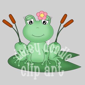 Summer Frog Clipart, Includes 14 Frog Images, Frog Clipart, Spring Frog ...