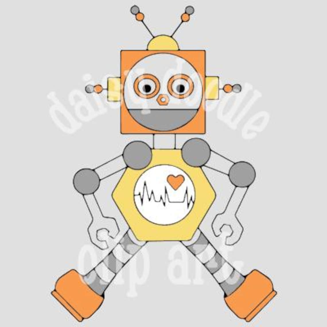 Robot Clipart, Robots, Cute Robot Clipart, Simple Robot Clipart ...