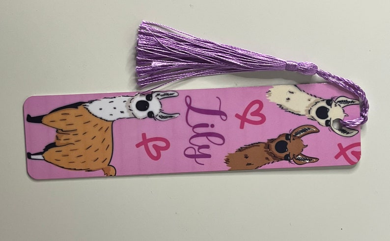 Personalised Bookmarks Double Sided - Etsy