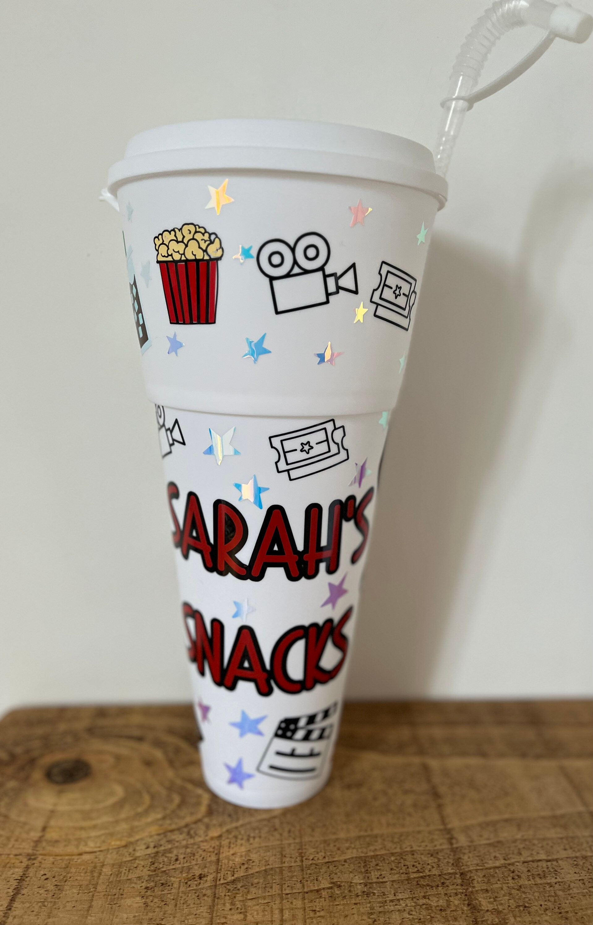 Sip and Snack Movie Night Mega Cups - Etsy UK
