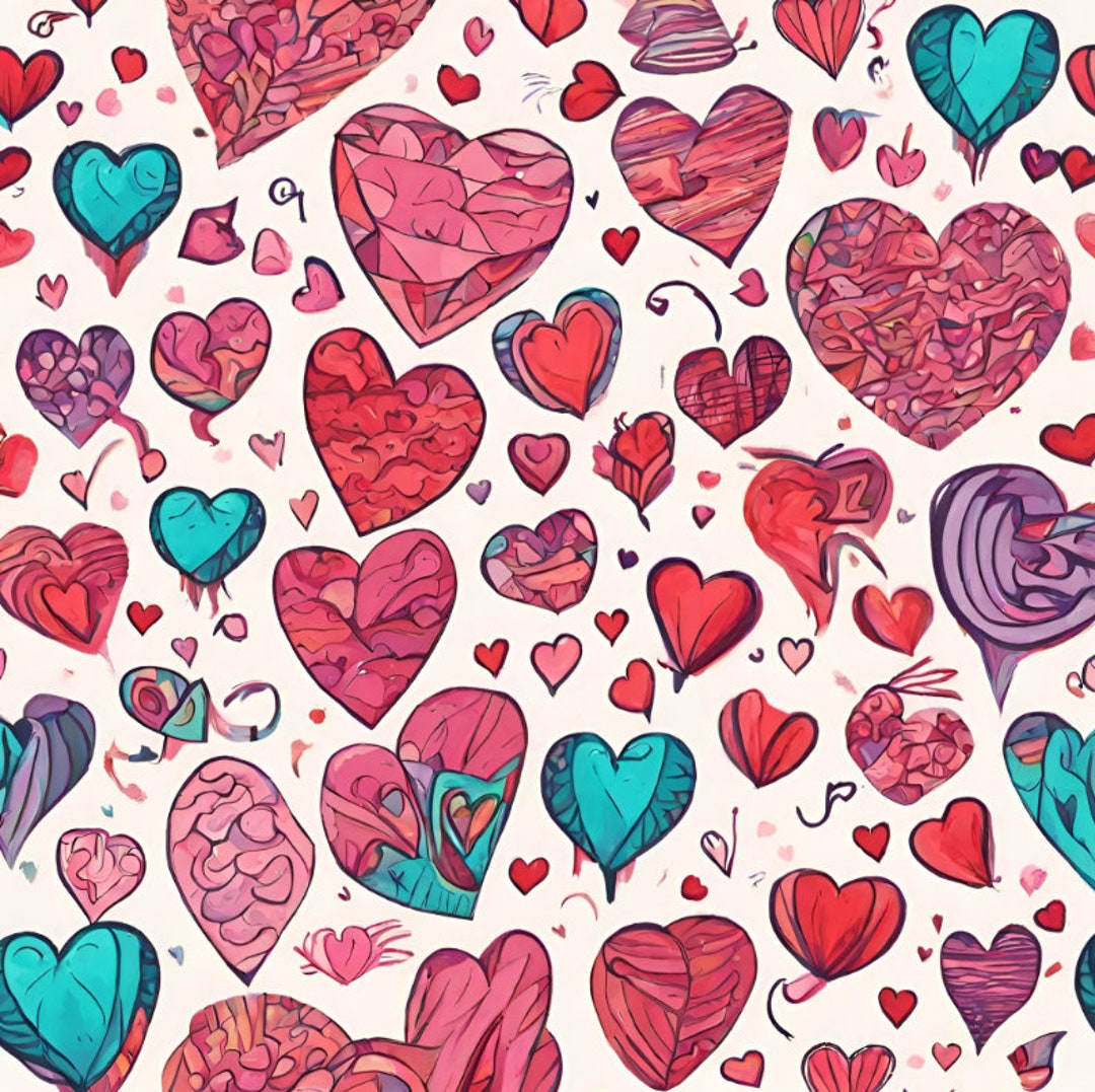 Heart SVG Bundle, Heart Clipart, Doodle Hearts, Valentines Svg ...