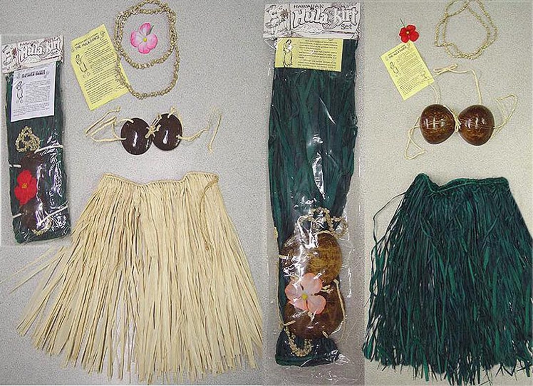 Hula Skirt Set With Coconut Bra - Etsy