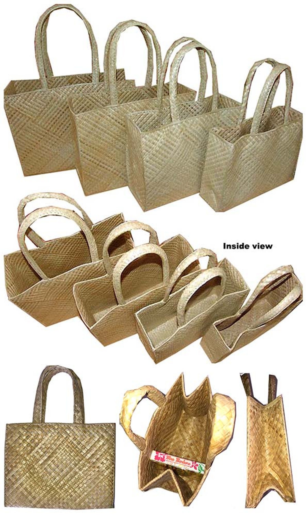 Lauhala Hula Tote Beach Bags - Etsy