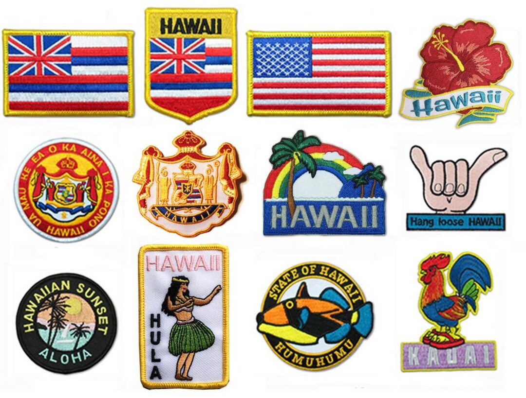 Hawaiian Embroidery Patches - Etsy