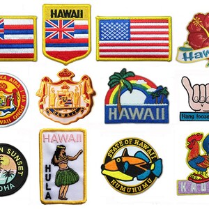 Hawaiian Embroidery Patches - Etsy