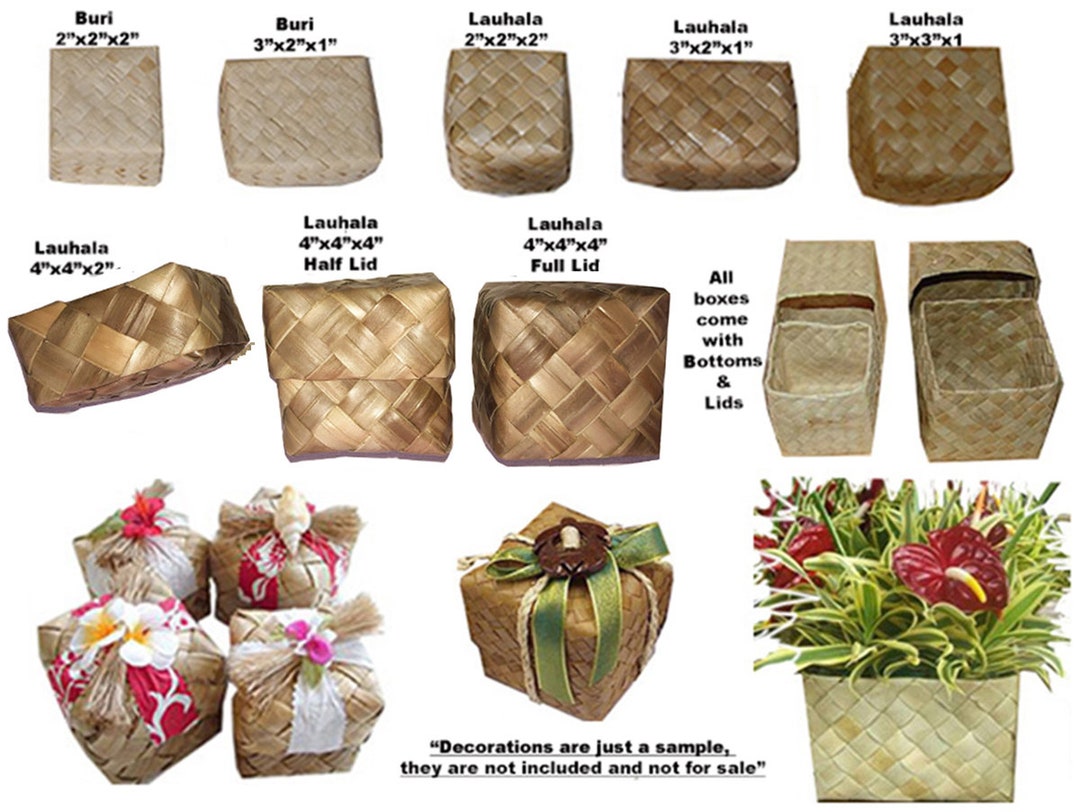 Lauhala Boxes Gifts Baskets - Etsy