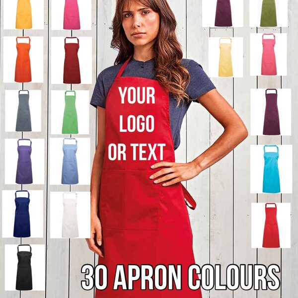 Custom Logo Apron - Etsy