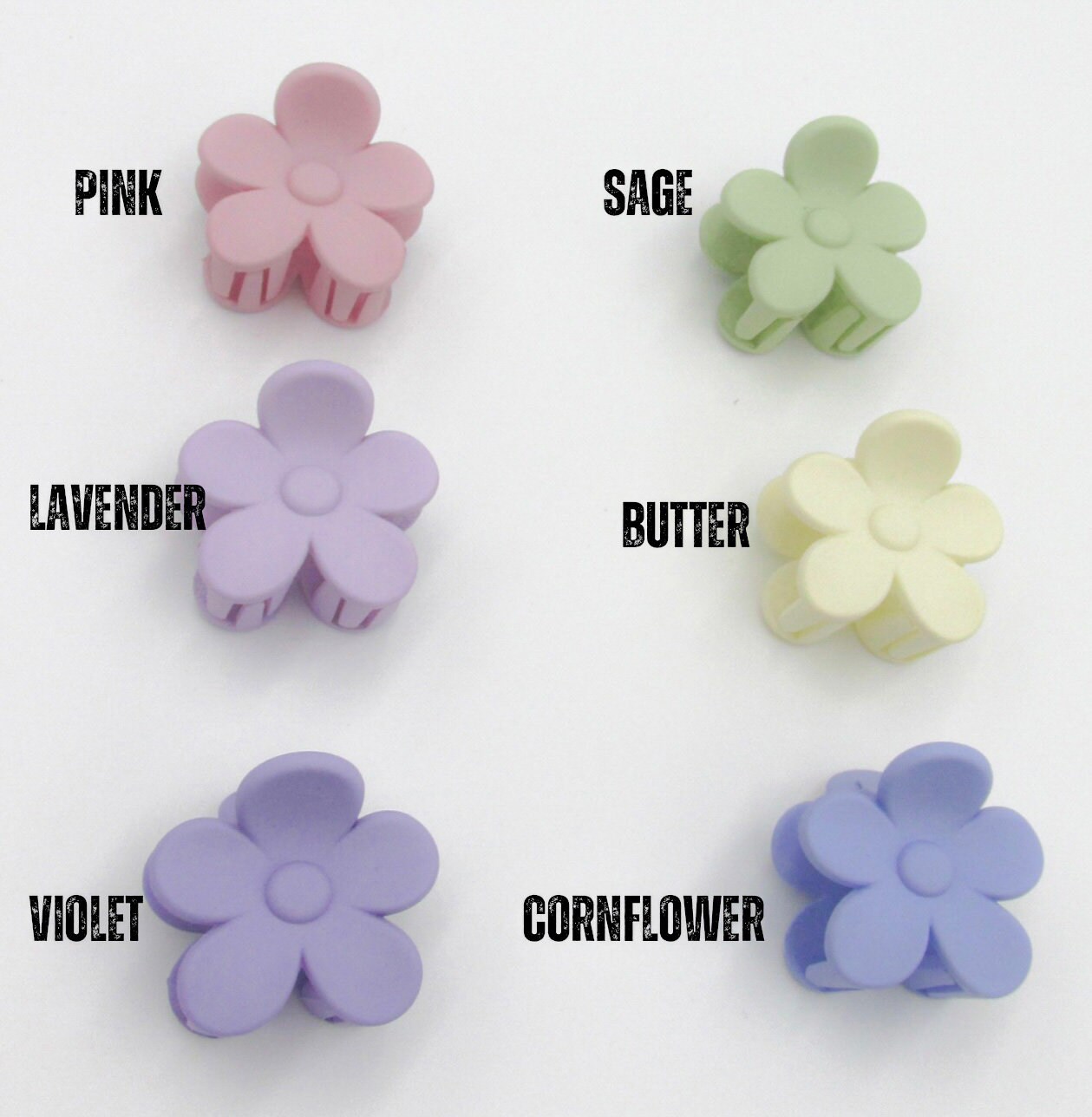 Small Flower Claw Clip Kids Hair Claw Mini Claw Clip Small Hair Clips ...
