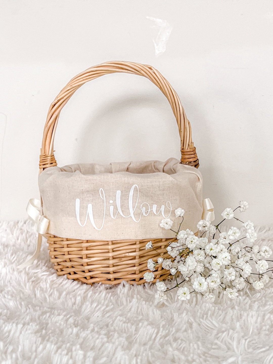 Personalised Easter Basket | Easter Gift | Wicker Easter Hunt Basket ...