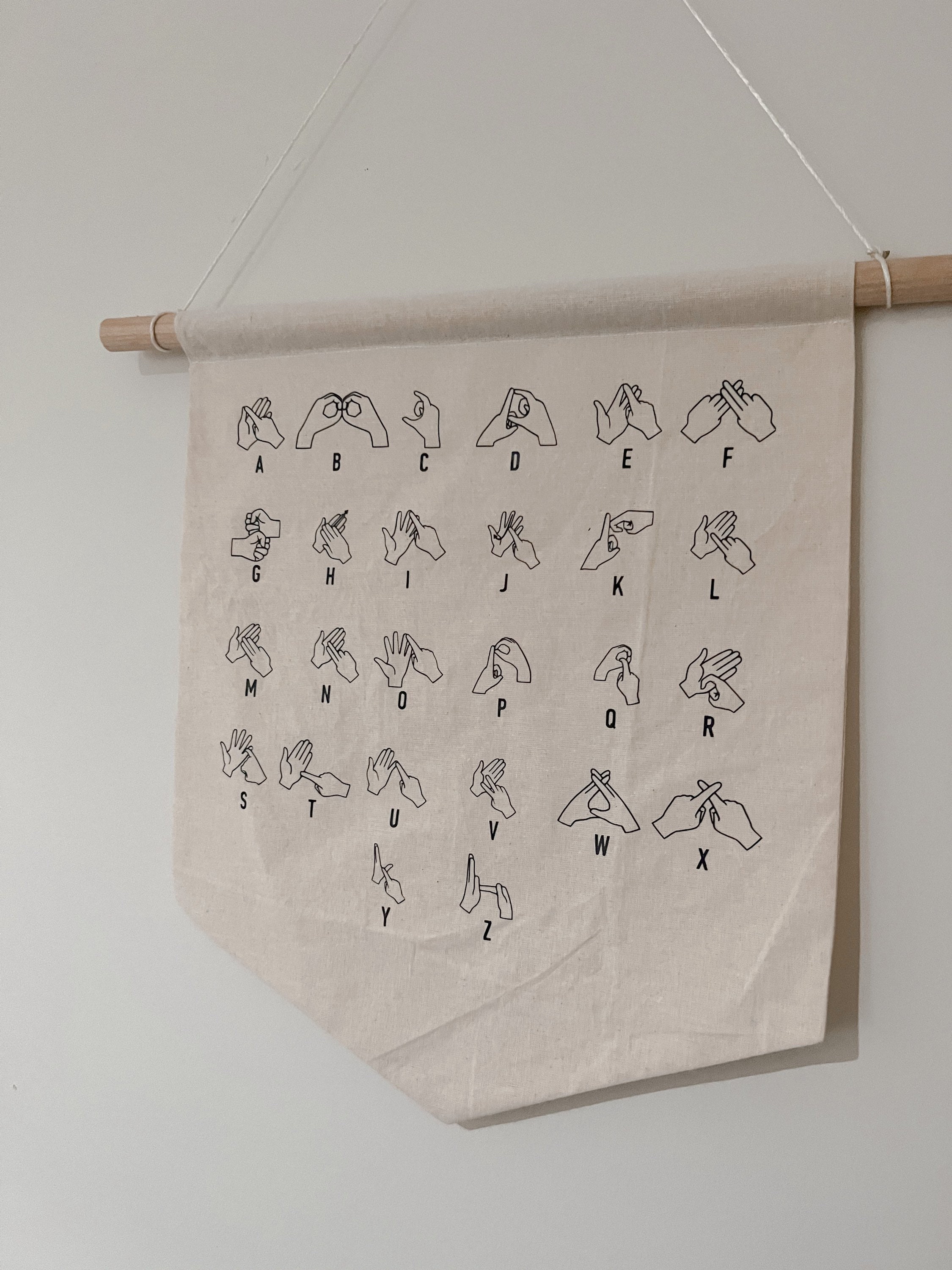 Auslan Alphabet Wall Hanging Alphabet Wall Poster - Etsy Australia