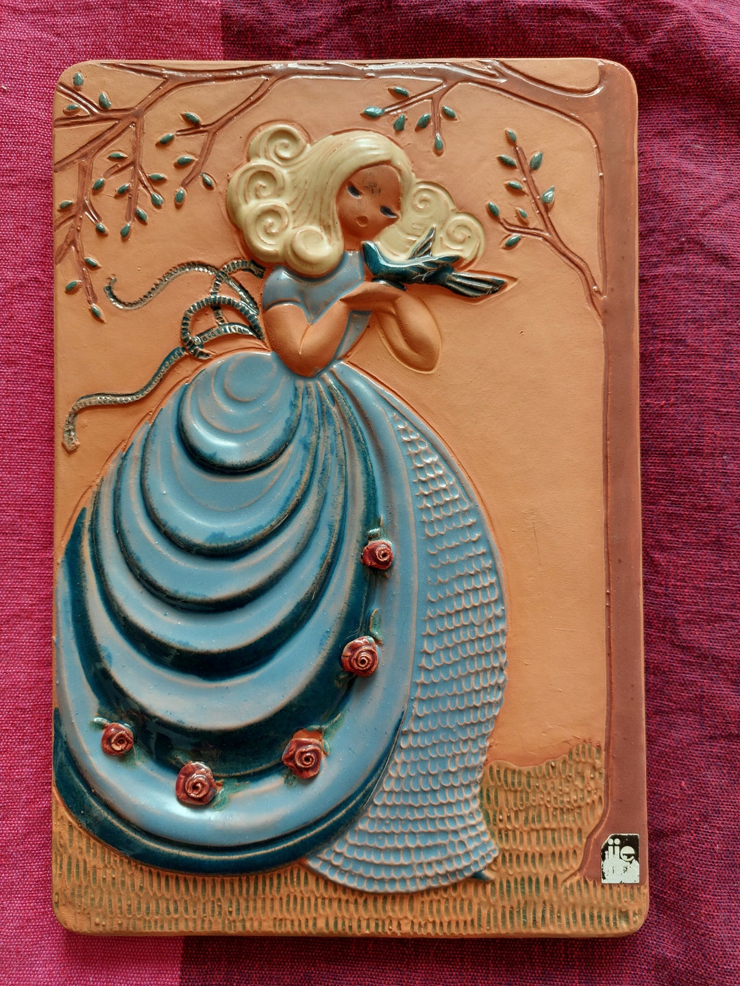 Vintage JIE GANTOFTA Ceramic Wall Plaque 638 .sweden.design by Edith ...